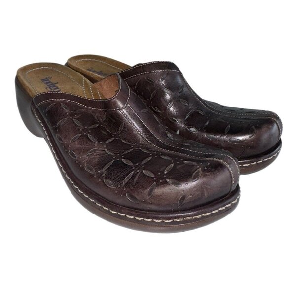 Indigo by Clarks | Shoes | Indigo By Clarks Womens Brown Leather Leaf ...